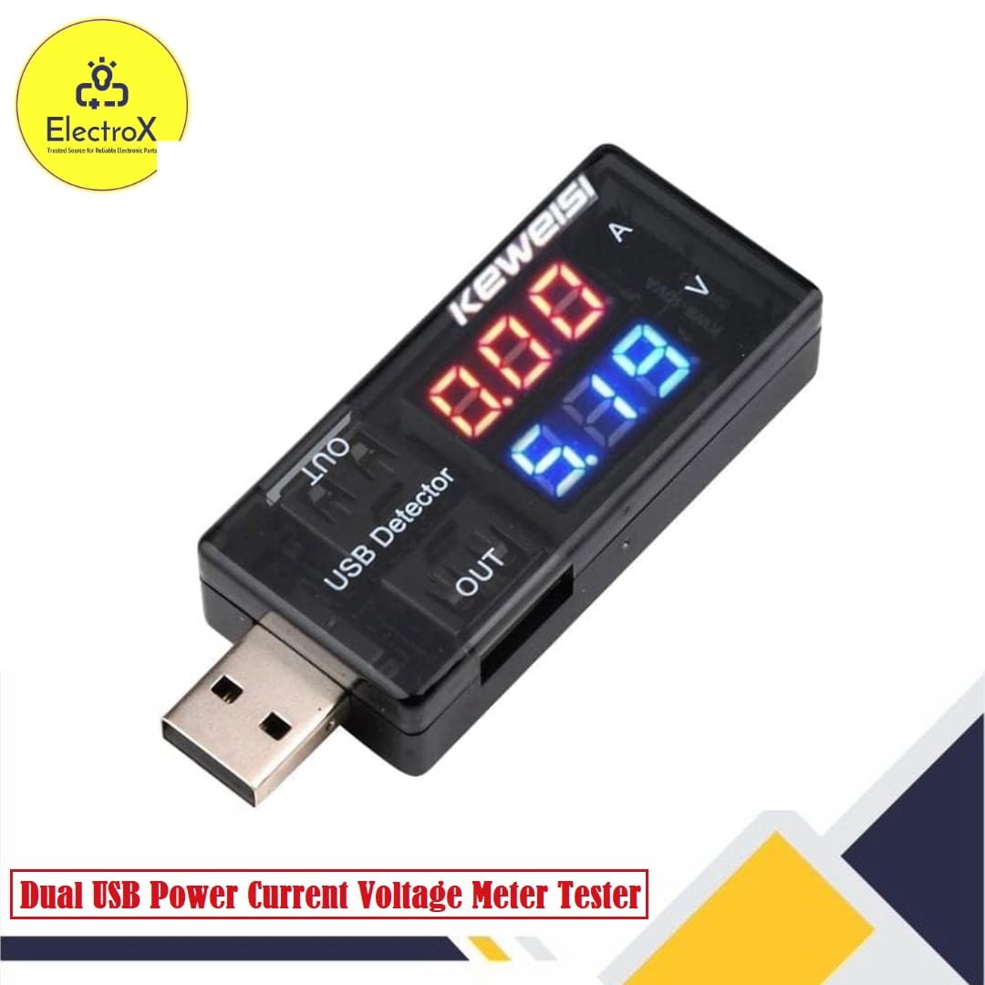 Dual Usb Current Voltage Charging Tester Electroxbd
